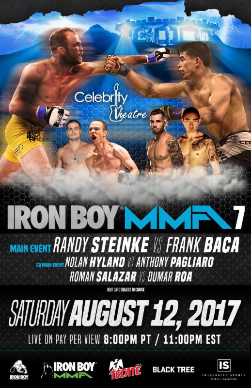 Frank Baca Returns to the Cage Against Randy Steinke in Iron Boy MMA 7 ...