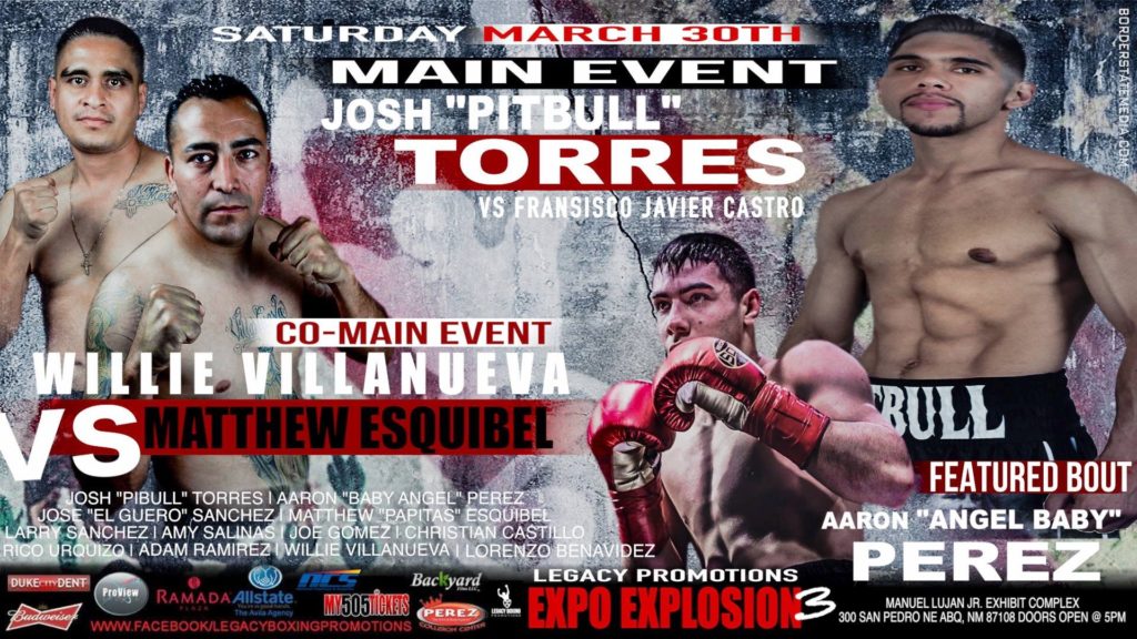 Expo Explosion 3 update & Weigh-in details