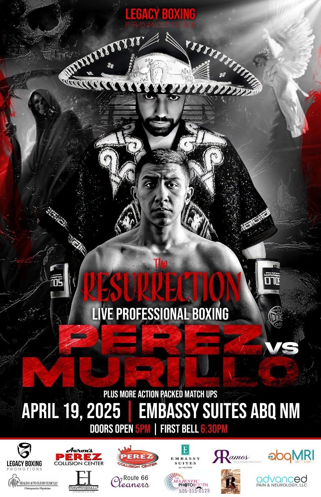 Abraham Perez Headlines the Resurrection April 19th